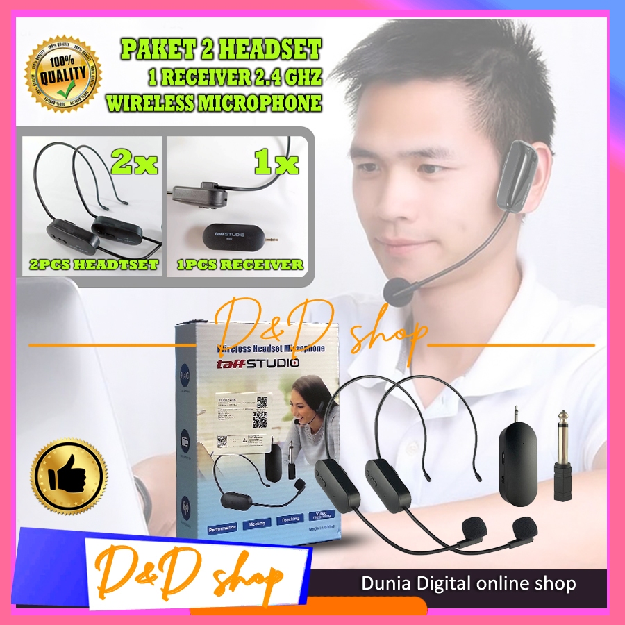 Jual Headset wireless microphone | Shopee Indonesia