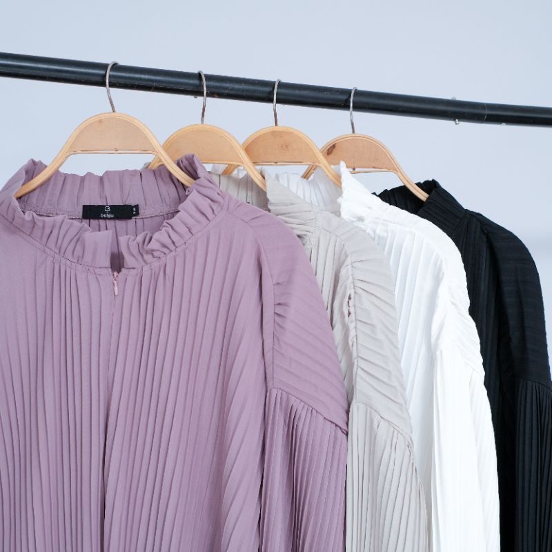 Jual Bahja Syari - Shaima Pleats Abaya (Gamis Abaya Full Plisket Umroh/Haji/Daily) | Shopee ...