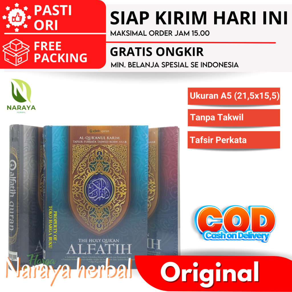 Jual Al-Quran Al-Fatih - The Holy Quran Al Fatih A5 HC Terjemah Tanpa ... Jual Al-Quran Al-Fatih - The Holy Quran Al Fatih A5 HC Terjemah Tanpa ...