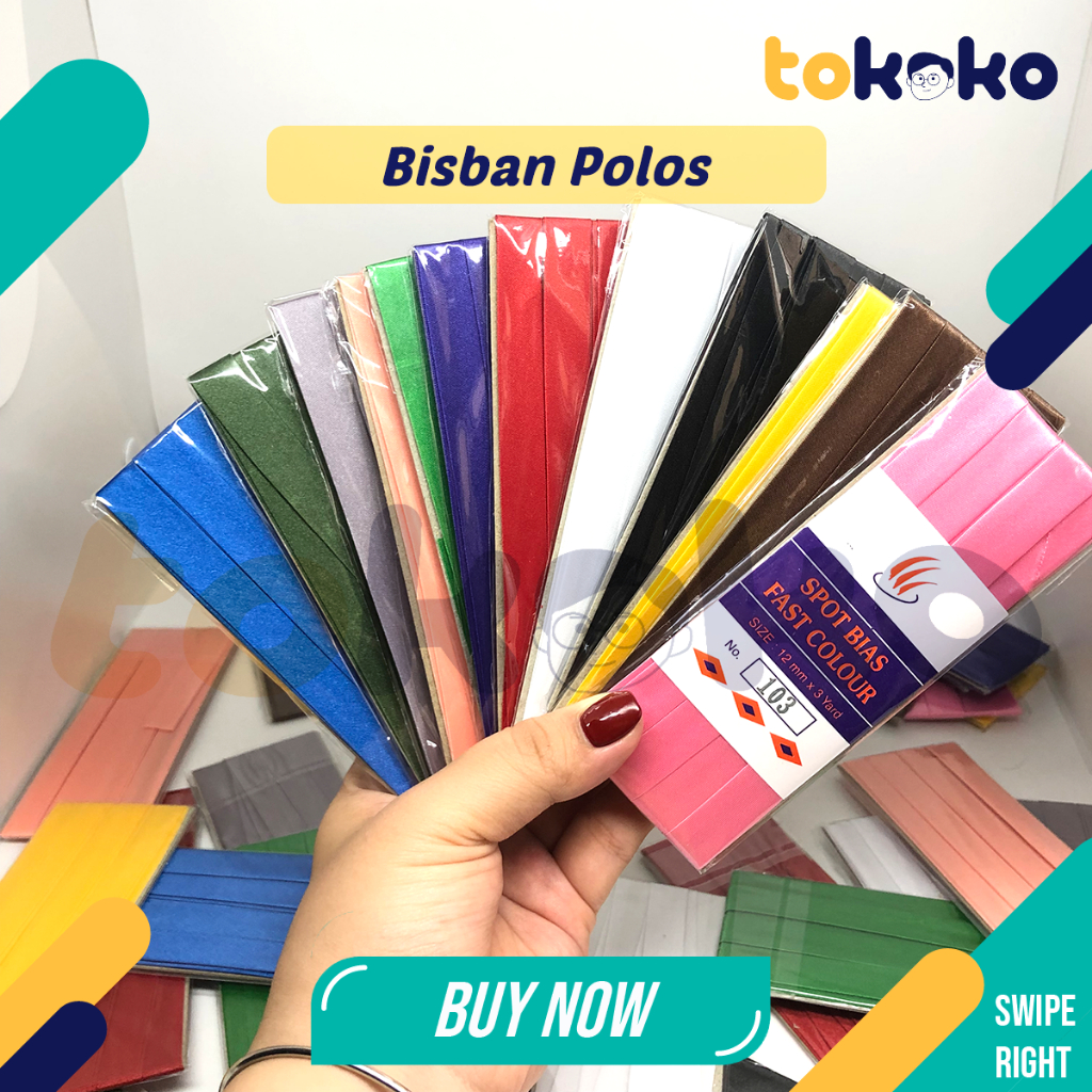 Jual Bisban Polos Bahan Satin Uk 1/2 Inch Panjang 3 Yard | Shopee Indonesia