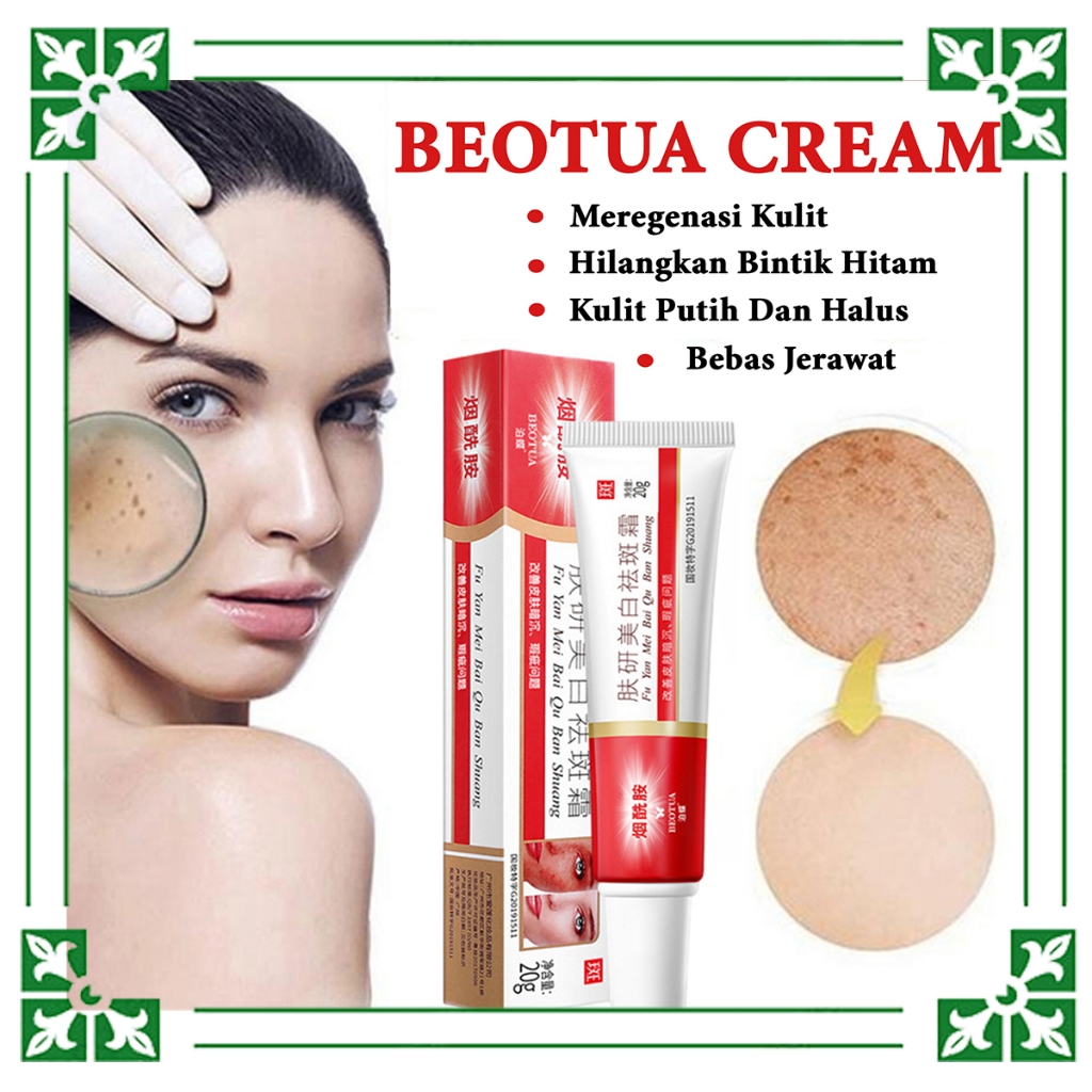 Jual BEOTUA Cream Whitening Freckle Remove Dark Spots Niacinamide Krim ...