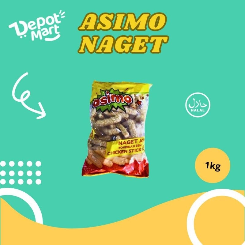 Jual Nugget Stick Ayam Asimo 1KG / Naget Ayam Asimo / Asimo Naget Ayam ...