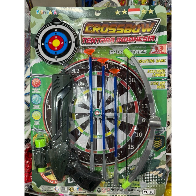 Jual Mainan Anak Panah Pistol Crossbow Tentara Indonesia YG20 | Shopee ...