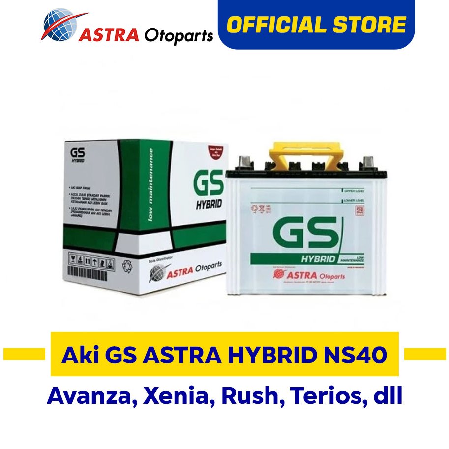 Jual GS ASTRA Hybrid NS40 Aki Mobil Avanza, Xenia, Rush, Terios, dll | Shopee Indonesia