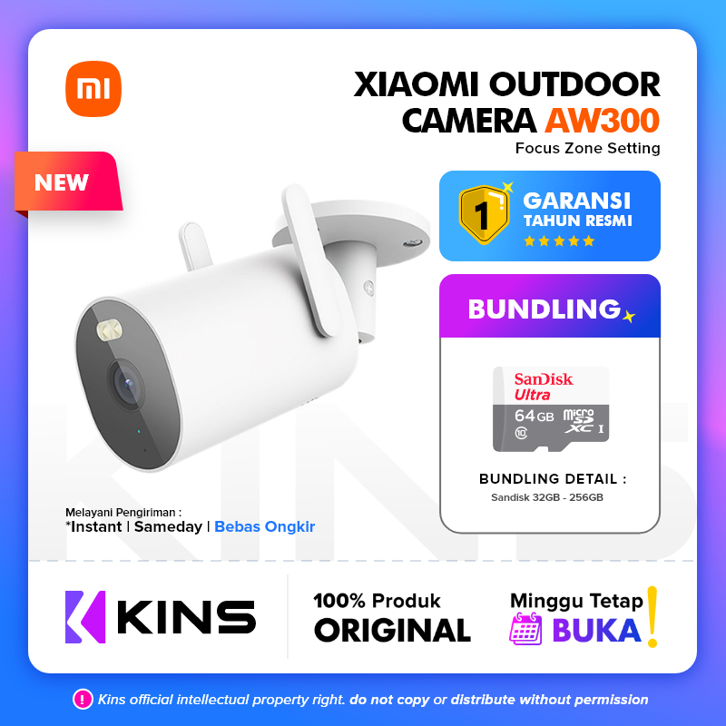 Jual Xiaomi AW300 / AW200 Smart Outdoor Camera CCTV & Xiaomi CCTV C300 ...