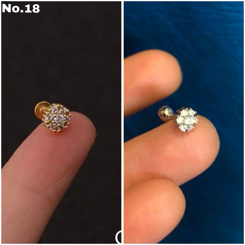 Jual Anting tindik piercing earrings stainless stell anti karat dan ...