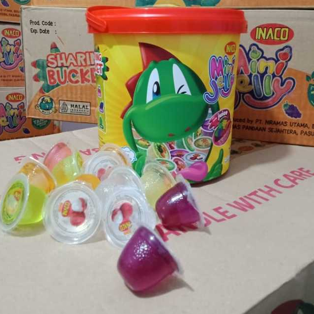 Jual Inaco Jelly Ember / Mini Jelly Sharing Bucket 750g | Shopee Indonesia