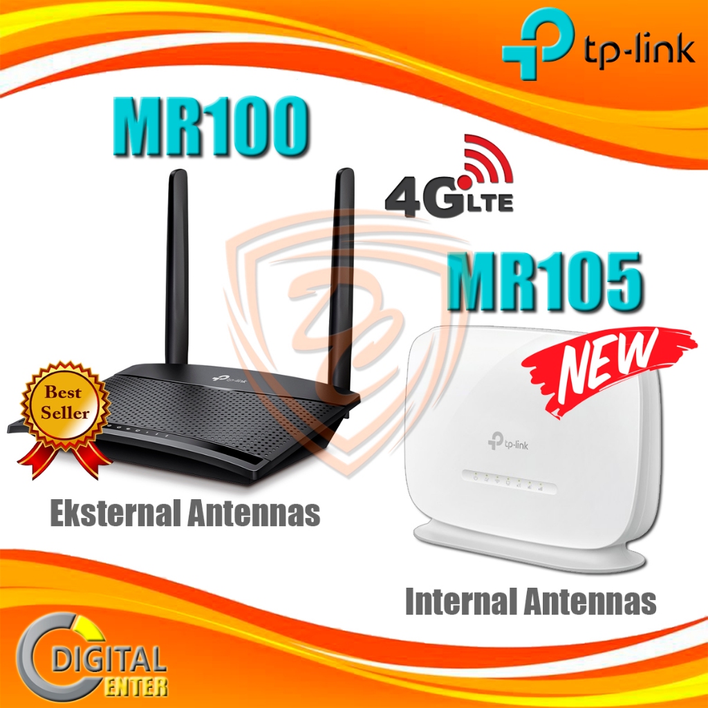 Jual TP-Link MR100 / MR105 Modem 4G LTE Router Wifi 300 Mbps Nano Sim ...