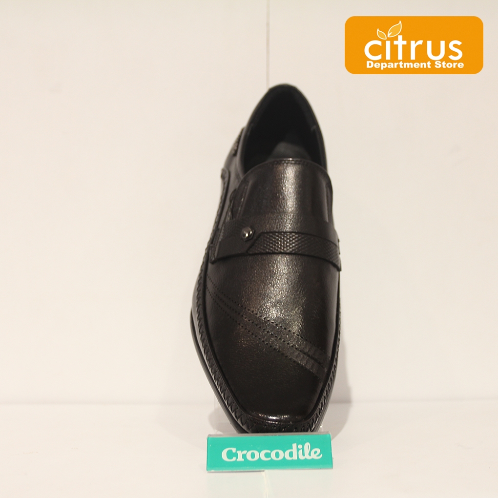 Jual Crocodile CR 7554-1 Sepatu Formal Pria Warna Black | Shopee Indonesia