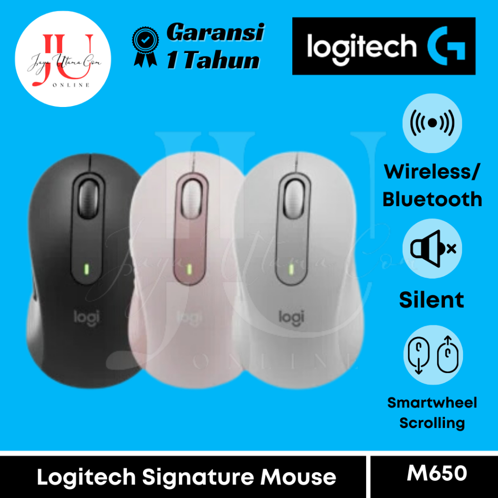 Jual Logitech Signature M650 Mouse Wireless Bluetooth Silent | Shopee ...