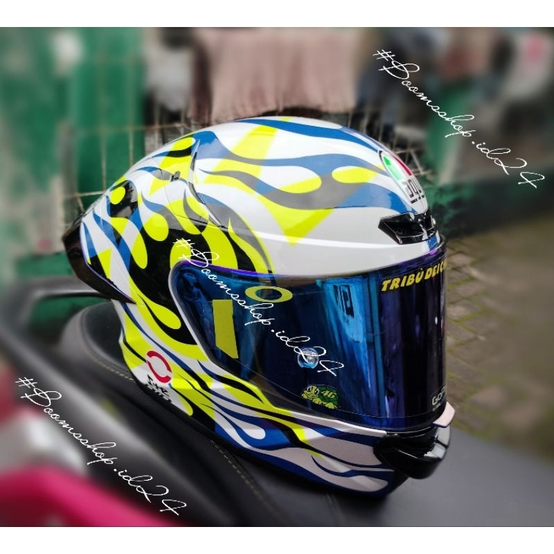 Jual helm kyt tt course repaint livery wintertest | Shopee Indonesia