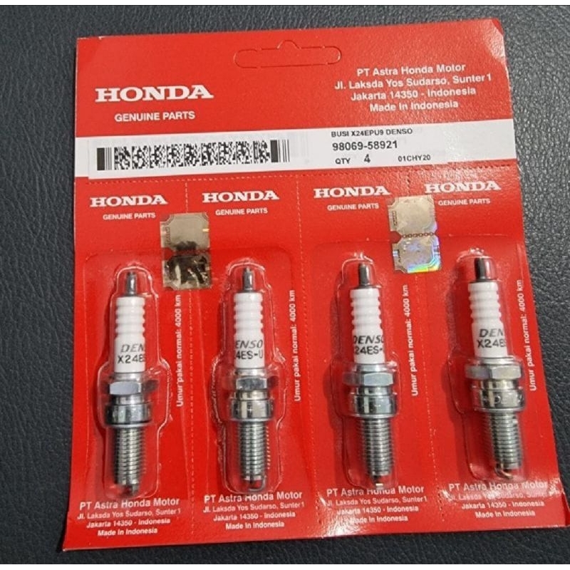 Jual busi denso X24 honda GL pro mega pro (harga tertera perbiji ...