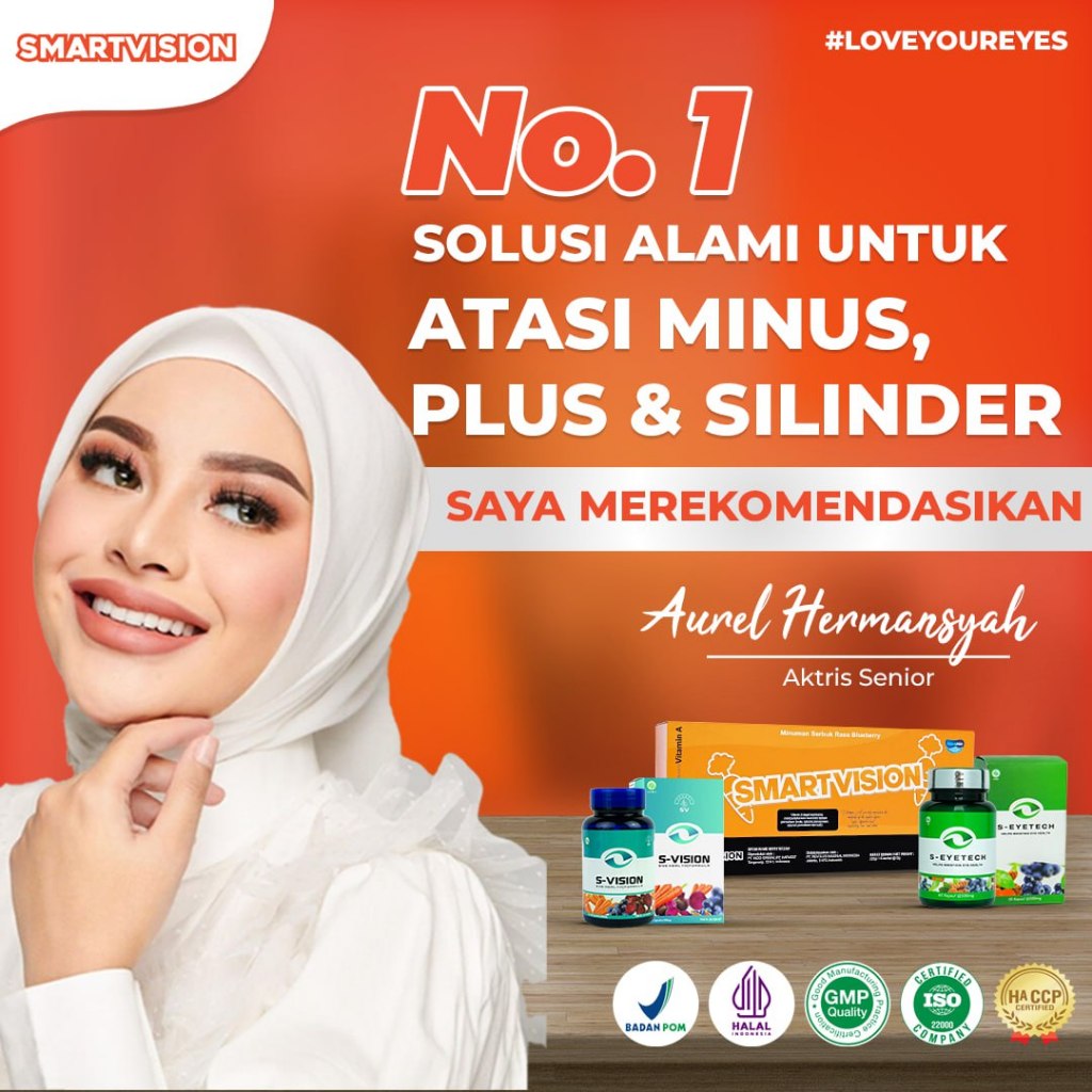 Jual Smart Vision Suplemen Mata Minus, Plus, & Silinder Terbaik Bpom ...