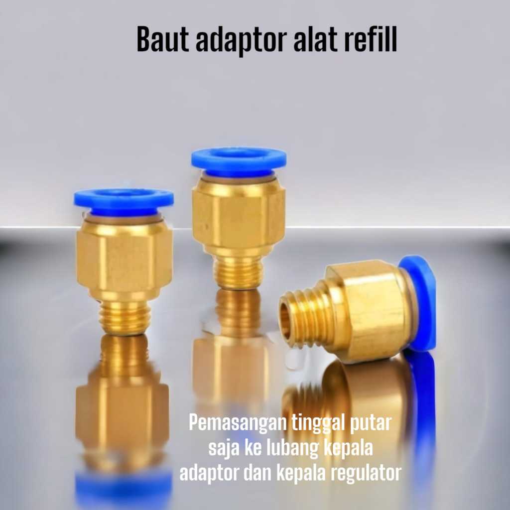 Jual [ COD ] Spart Part Baut Alat Refil Gas Portable Baud Selang 6 mm ...