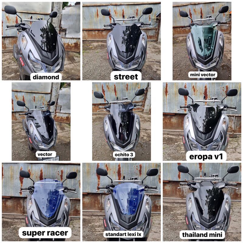 Jual windshield yamaha lexi 2024 visor lexi flyscreen lexy tameng depan ...