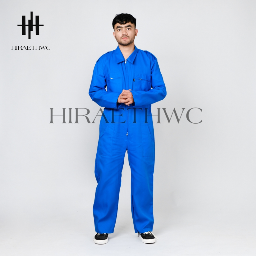 Jual WEARPACK POLOS HIJAU ARMY COVERALL LENGAN PANJANG KATELPAK MEKANIK ...