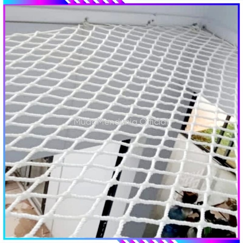 Jual Jaring Nilon 6mm Hammock Ayunan Loft Net Outbound Outdoor Pengaman ...