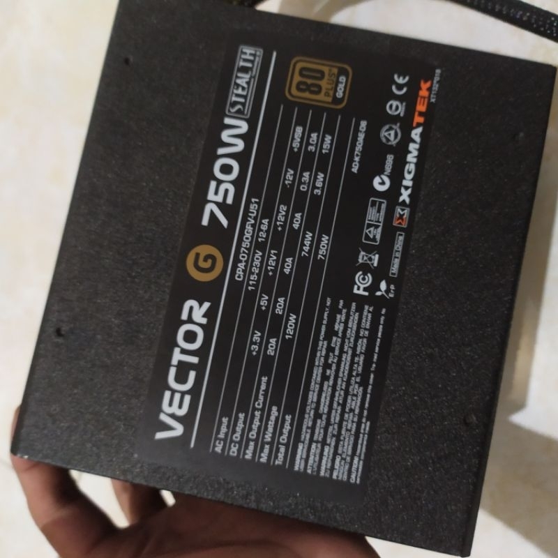 Jual PSU 80 Plus Gold Xigmatek Vector 750 Watt Modular | Shopee Indonesia