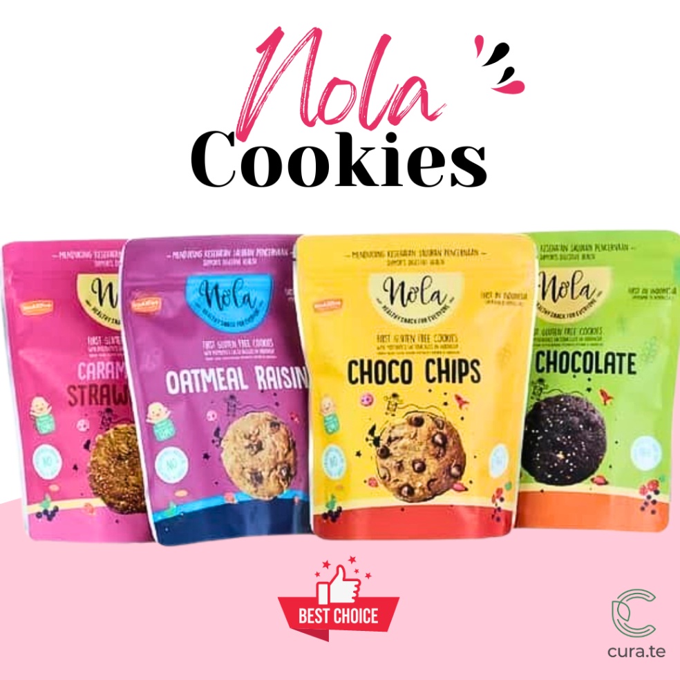 Jual OTG221 Terkece SeRI NOLA COOKIES GLUTEN FREE 75GR SNACK BISKUIT ...