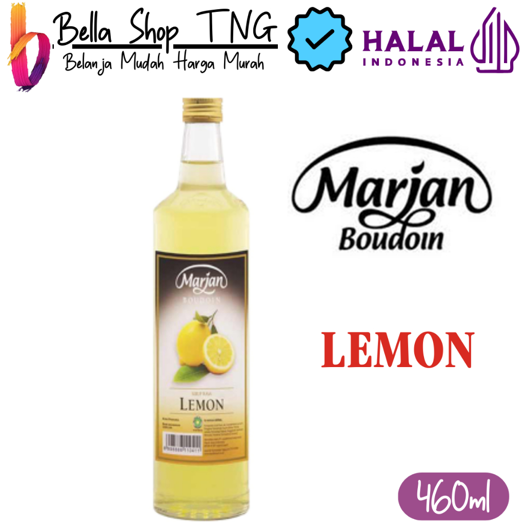 Jual Marjan Boudoin Sirup Lemon Botol 460 ml | Shopee Indonesia