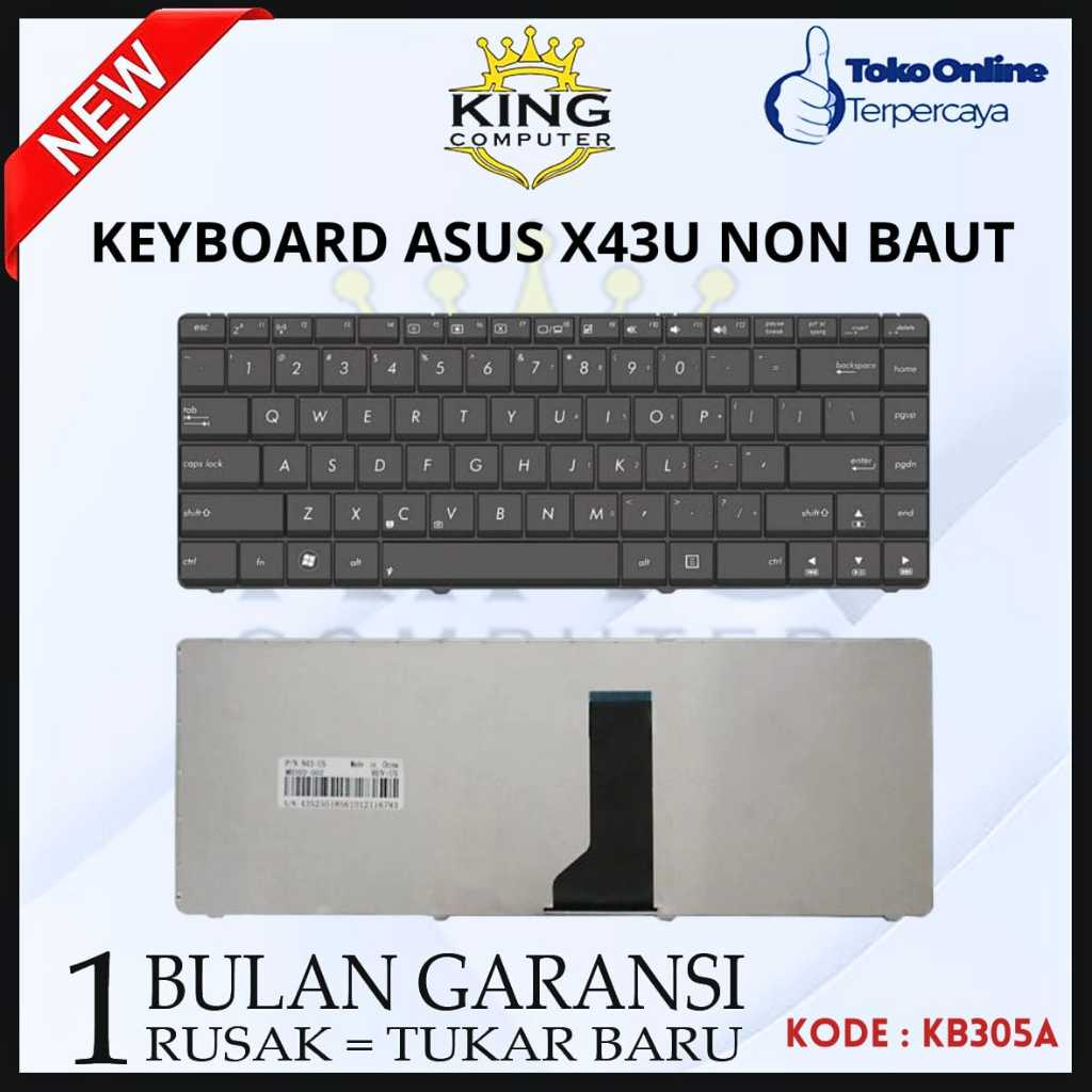 Jual KEYBOARD ASUS X43U X43 K43 K43E K43SJ K43T K43U B43 N43 N82 U35 ...