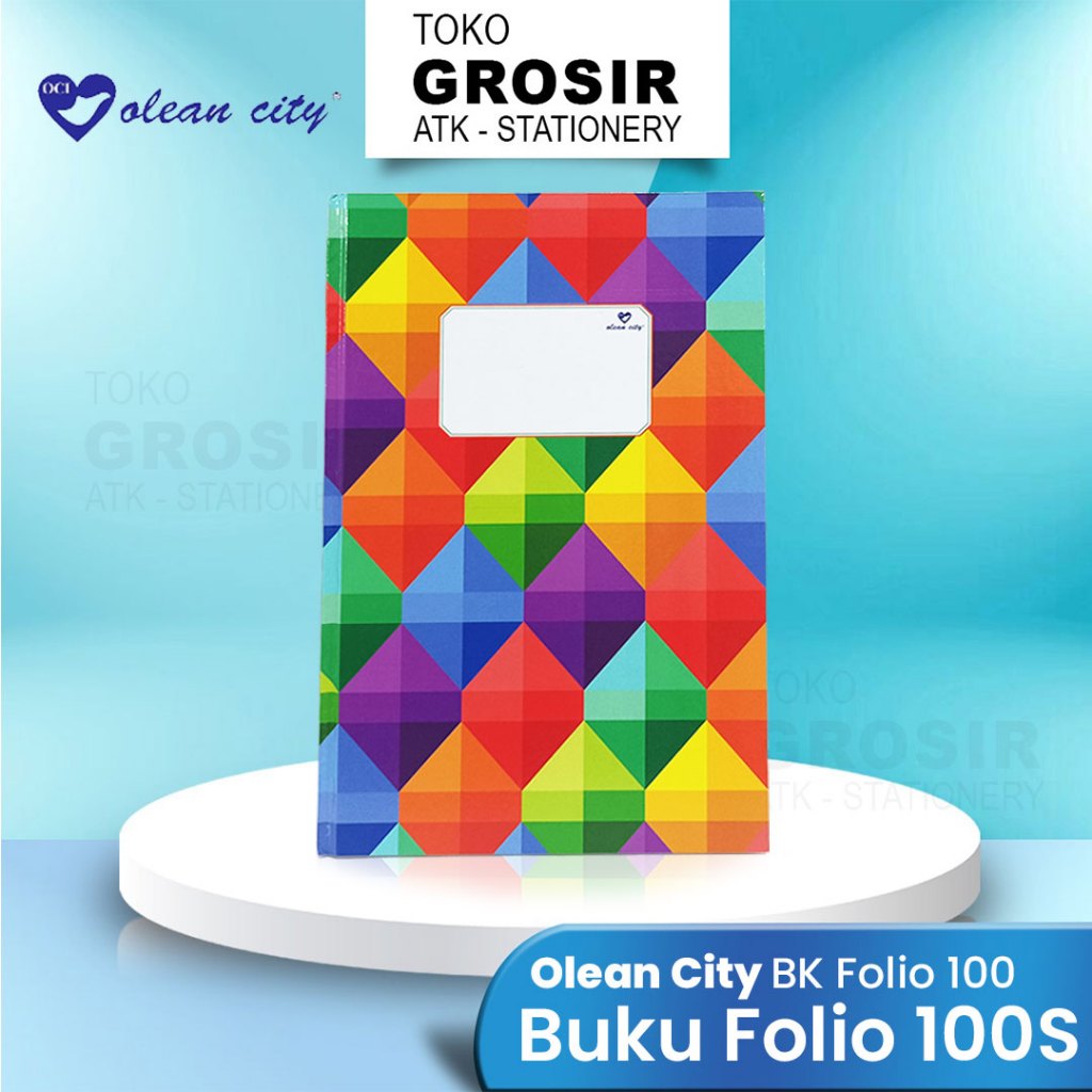 Jual Buku Folio Hard Cover Isi 100 Lembar Olean City / OLEAN CITY BK ...