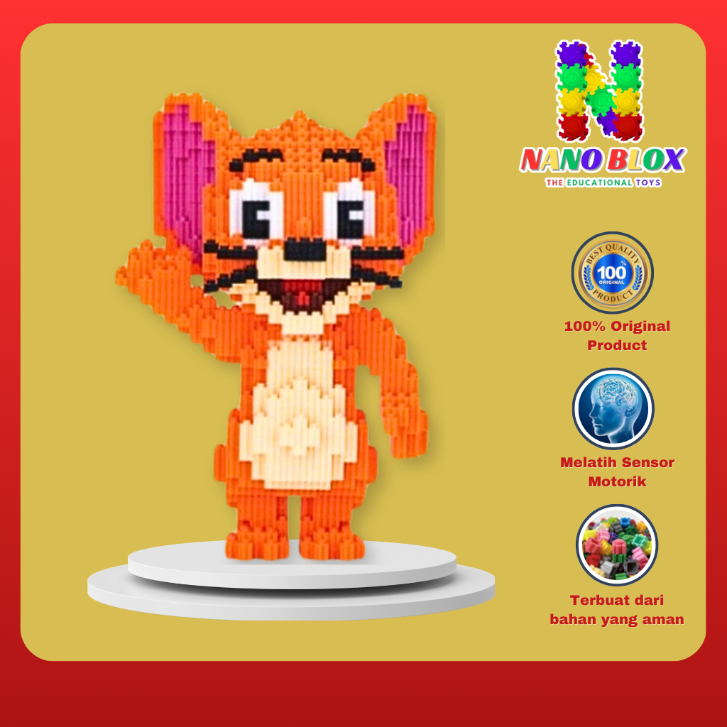 Jual Mainan Nano Block Tom & Jerry 8682-83 - Bricks Education Nano ...