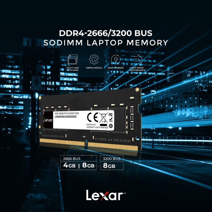 Jual Lexar Ram Memory Sodimm DDR4 4GB 3200MHz | Shopee Indonesia