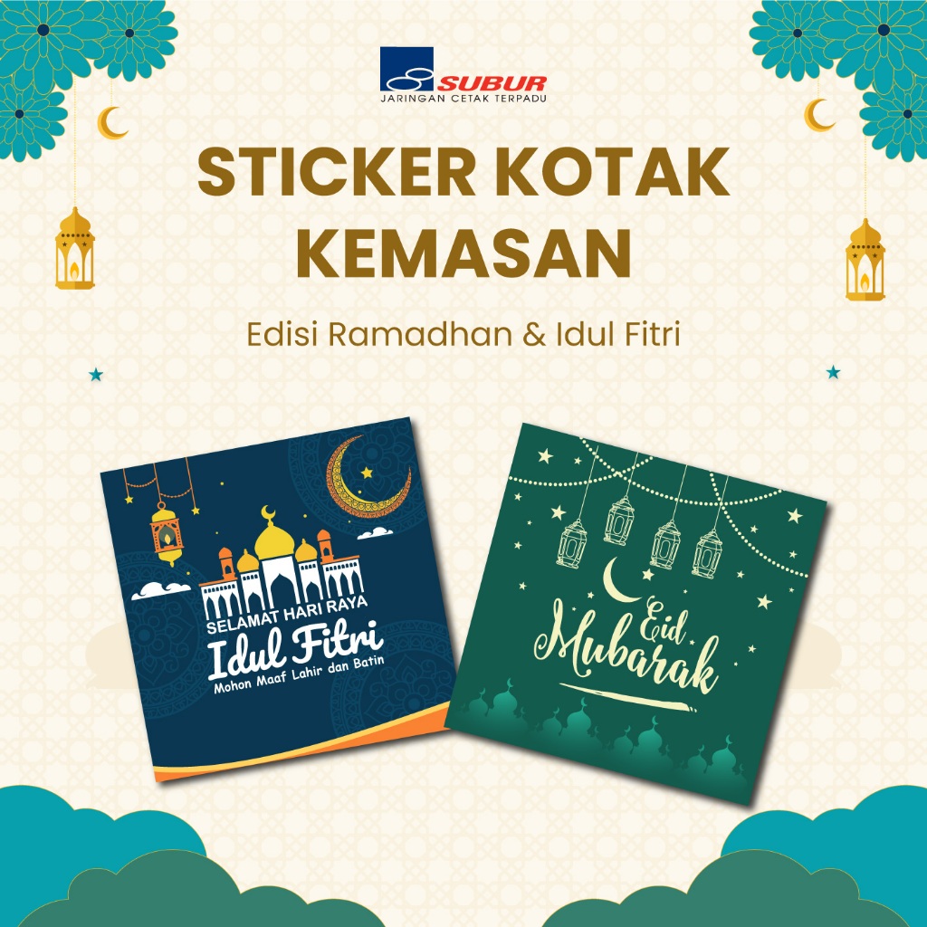 Jual Sticker kemasan sticker packaging sticker toples sticker lebaran ...