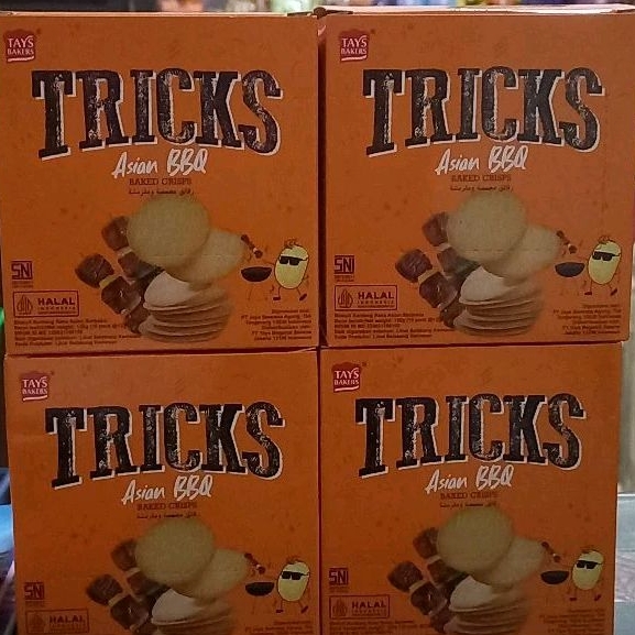 Jual TRICKS Biskuit kentang aneka rasa @ 12 Gr. (1 box isi 10 Bh ...