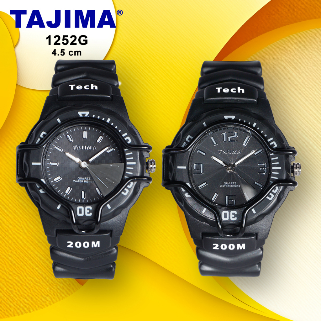 Jual TAJIMA Jam Tangan Pria Analog 1252 Water Resist Original Garansi 1 ...