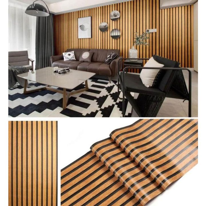 Jual Wallpaper Dinding Sticker Motif Wood Panel Ukuran 45CMx8-10M ...