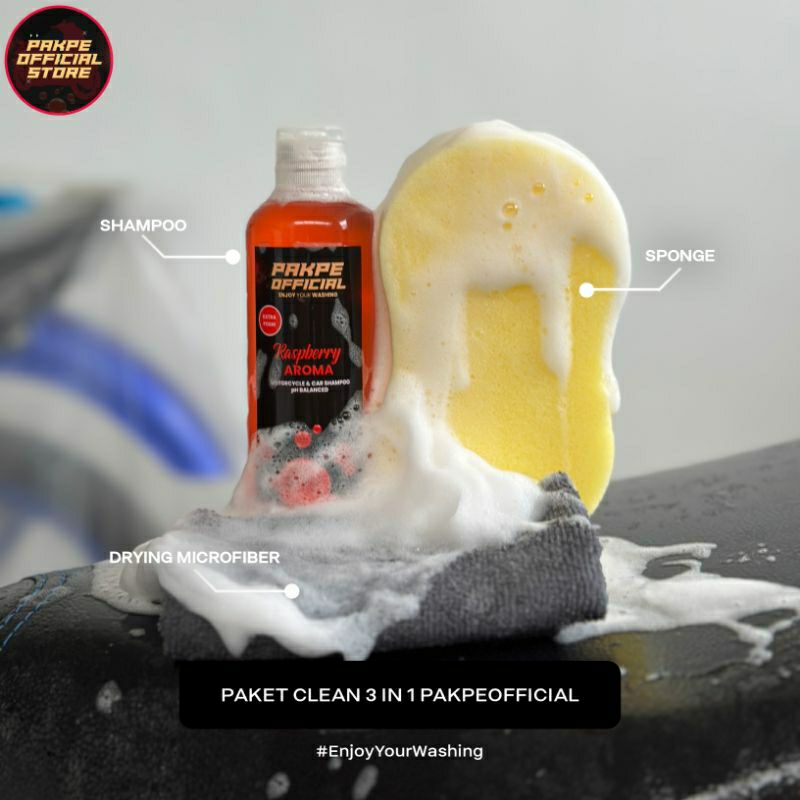 Jual CLEAN BY PAKPEOFFICIAL SHAMPOO MOTOR MOBIL DENGAN EXTRA-FOAM YANG ...