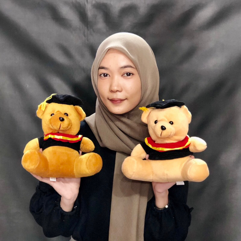 Jual Boneka wisuda Karakter teddy bear toga wisuda duduk Lucu SNI ...