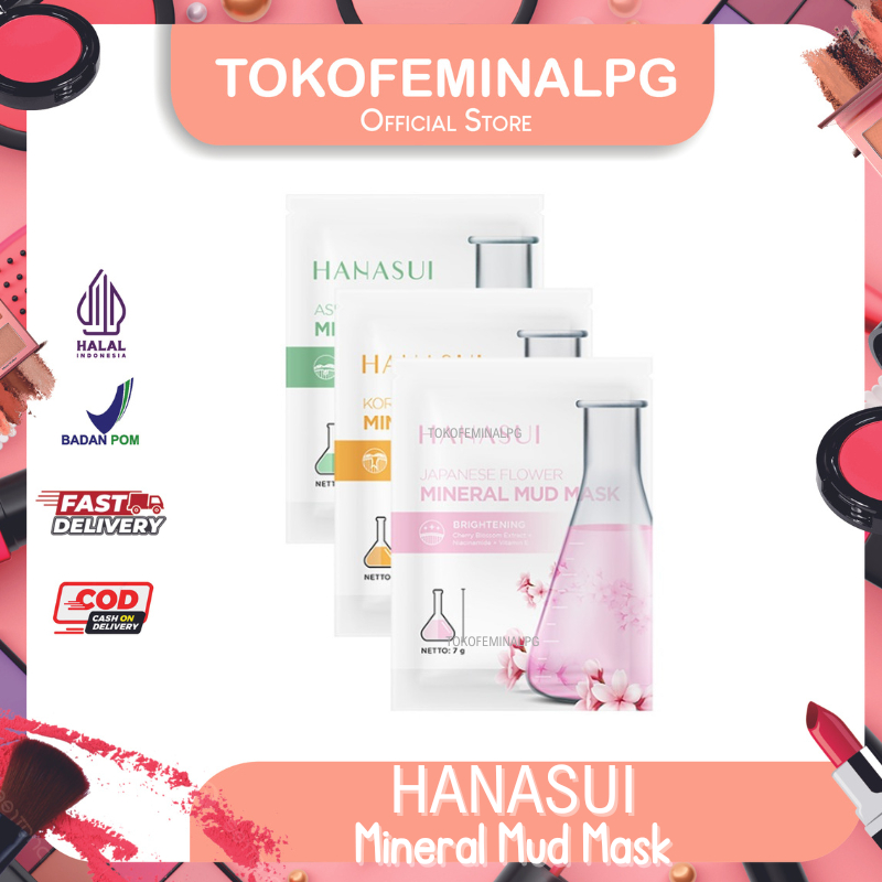 Jual Hanasui Mineral Mud Mask | Shopee Indonesia