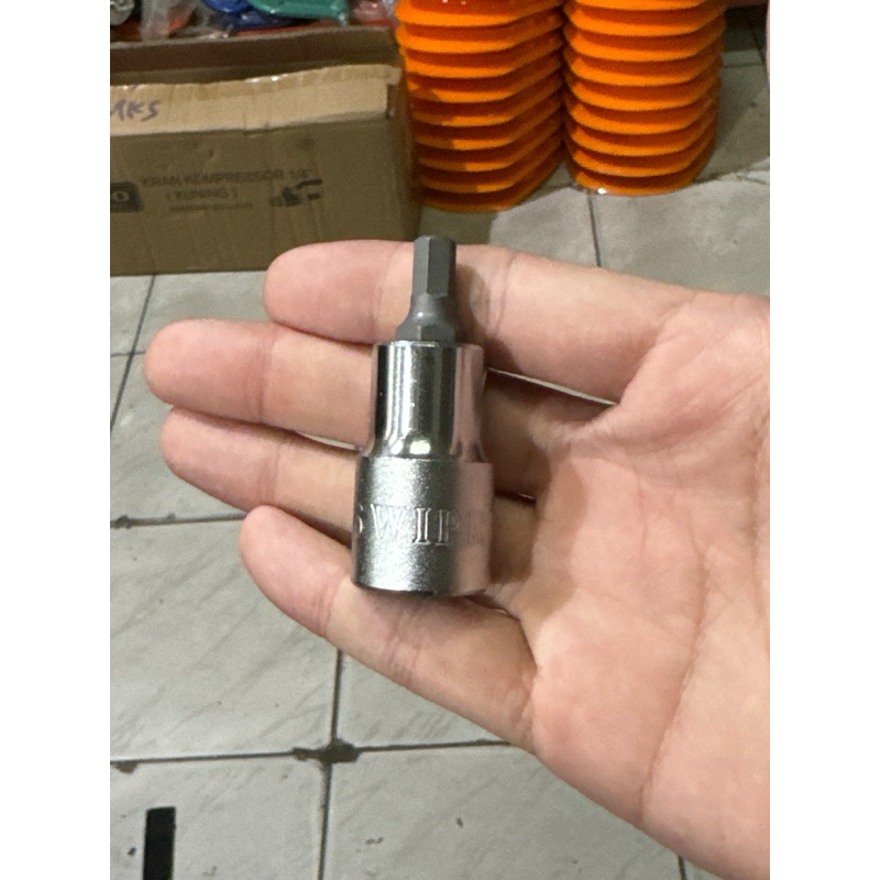 Jual MATA SOCK SHOCK SOK SOCKET L HEXAGON HEX 6MM PENDEK 1/2" WIPRO ...