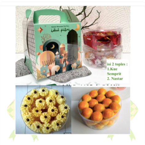 Jual Paket A Kue Kering Lebaran Isi 2 Toples Hampers Kue Kering/ Parsel | Shopee Indonesia