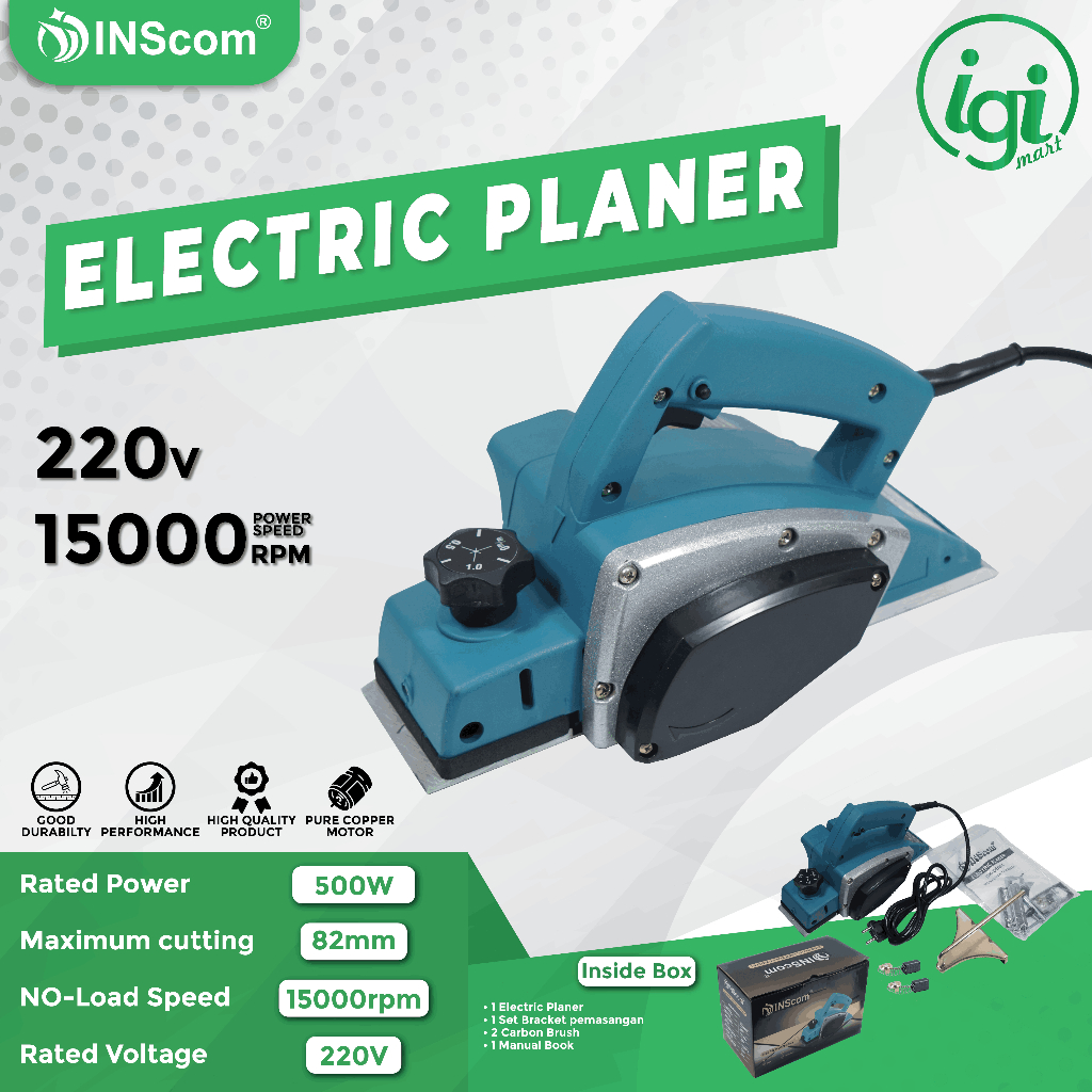 Jual MESIN SERUT KAYU PASAH KETAM LISTRIK ELECTRIC WOOD PLANER MACHINE ...