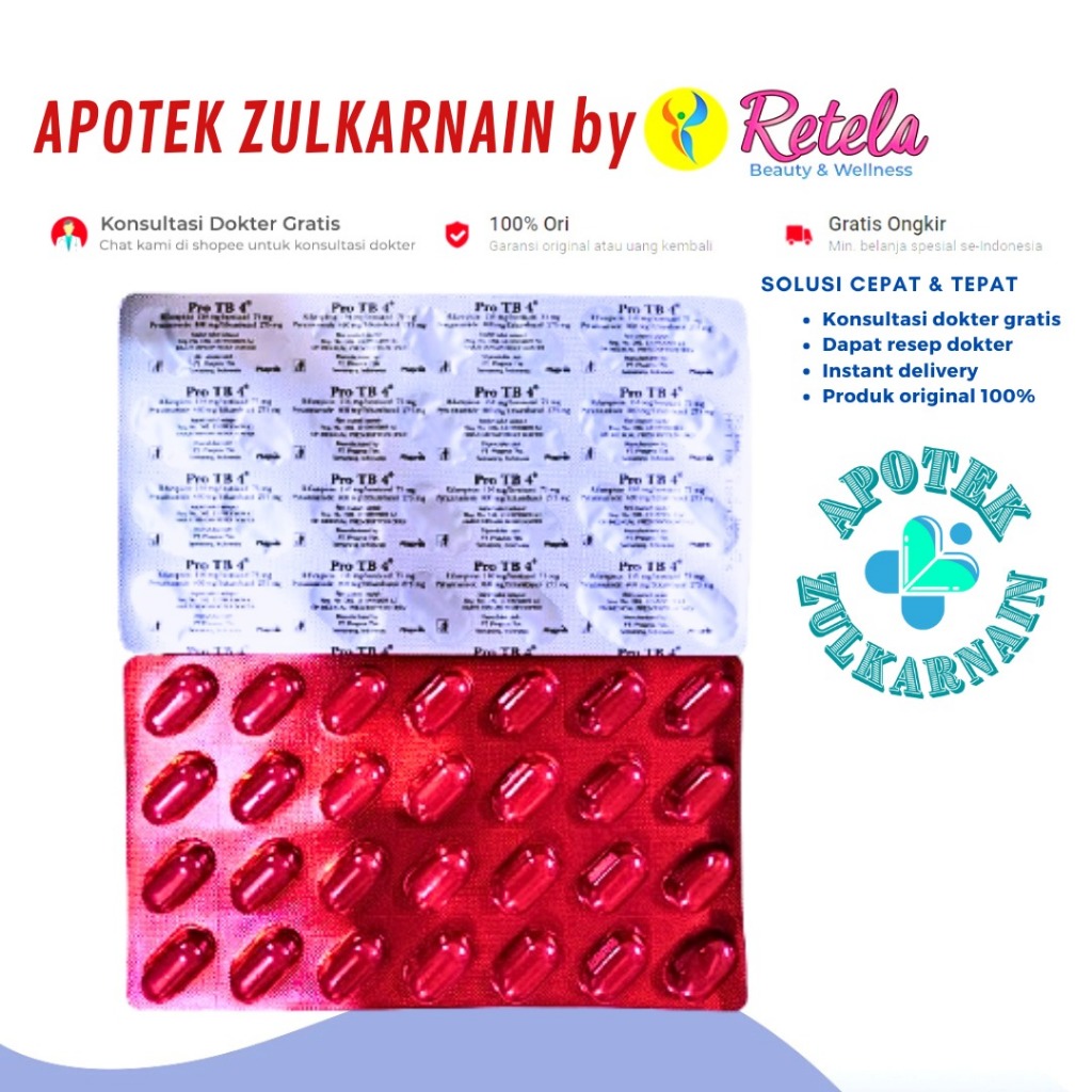 Jual PRO TB 4 ISI 1 BLISTER 28 KAPLET | Shopee Indonesia