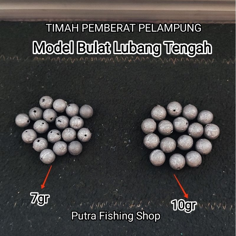 Jual Timah Timbel Pemberat Pelampung Pancing Model Bulat Lubang Tengah ...