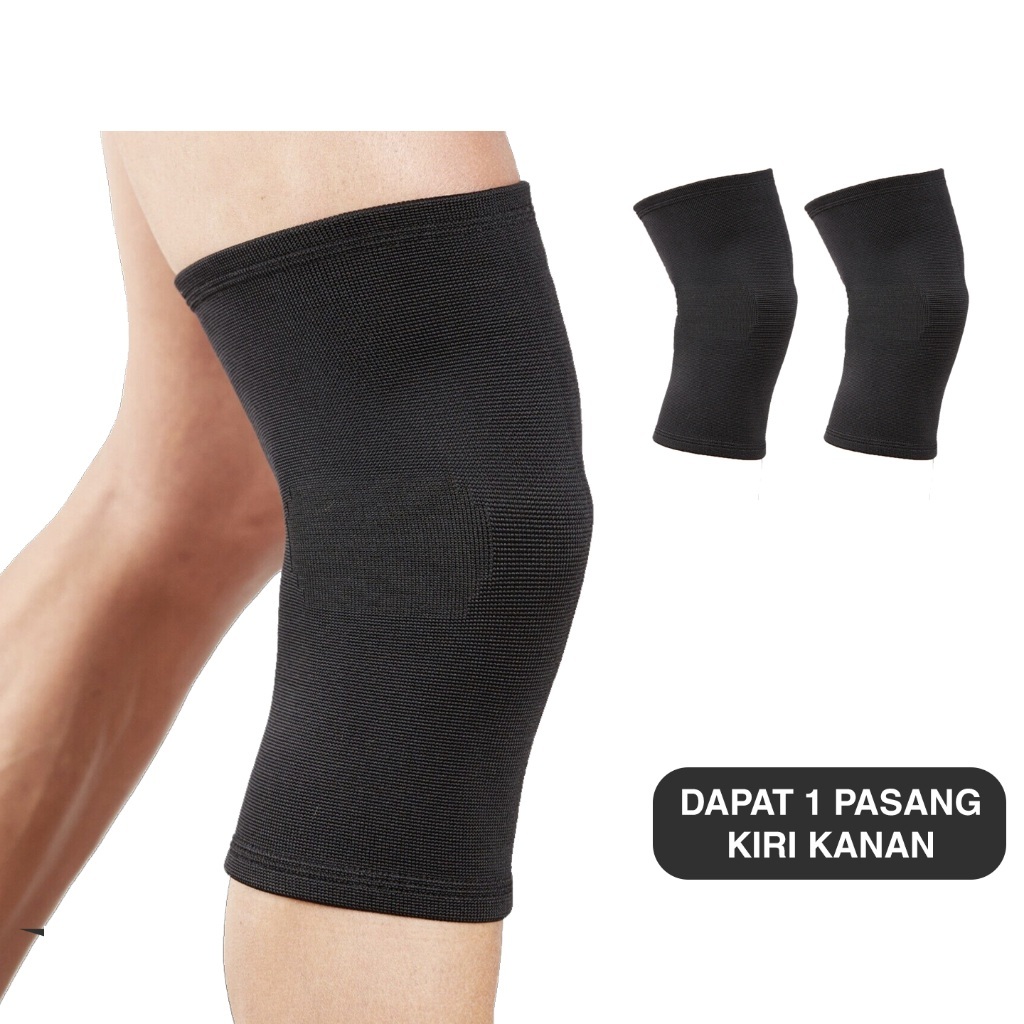 Jual Knee Support Sepasang Deker Lutut Pelindung Lutut Elastis ALL SIZE ...