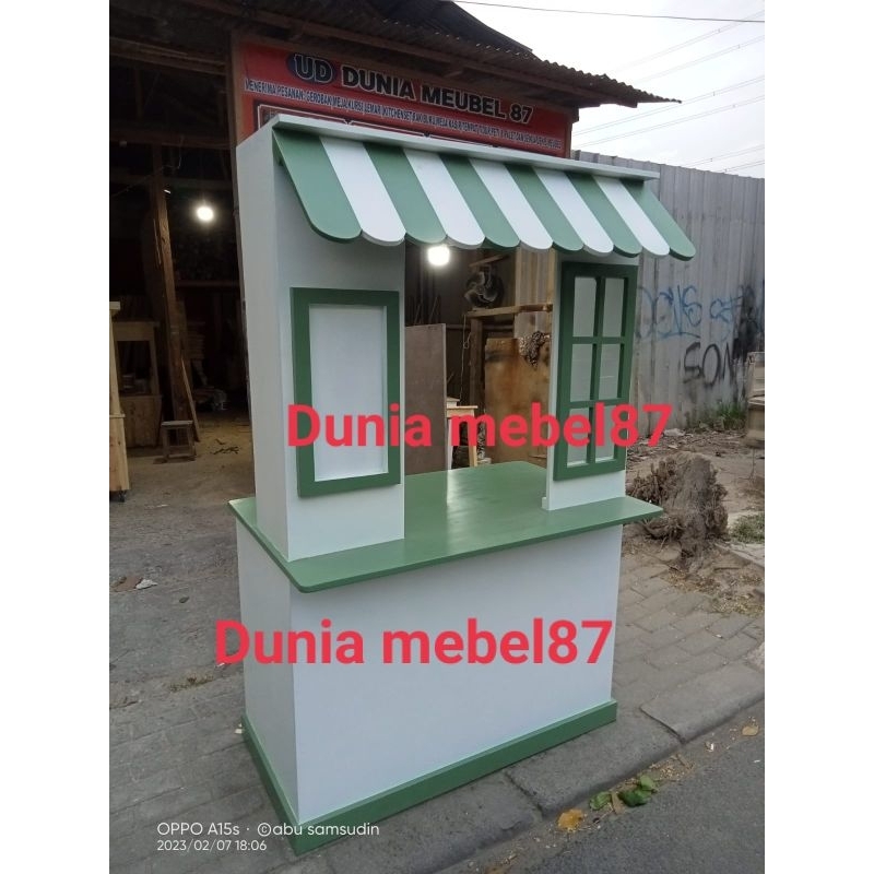 Jual BOOTH KAYU JATI MURAH BOOTH KAYU GEROBAK MINIMALIS | Shopee Indonesia