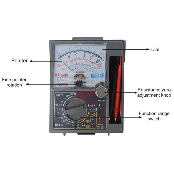 Jual SAMWA YX-360TRD Multimeter Multitester DC AC Test Analogue Multi ...