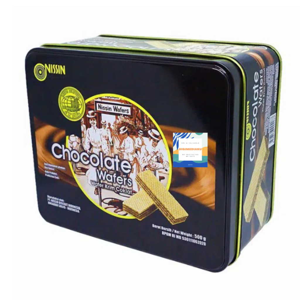 Jual Nissin Wafer Chocolate 180 gr Kaleng Nissin Wafer Chocolate Mini ...