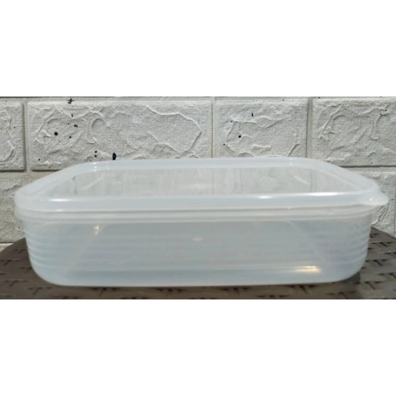 Jual kotak plastik makanan 900ml / natural pack gm 900ml / kotak durian ...