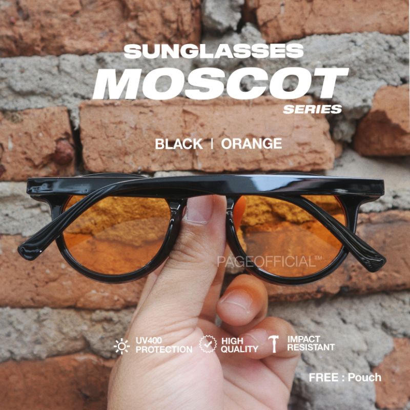 Jual Page Kacamata Frame Moscot Vintage Black Orange | Shopee Indonesia