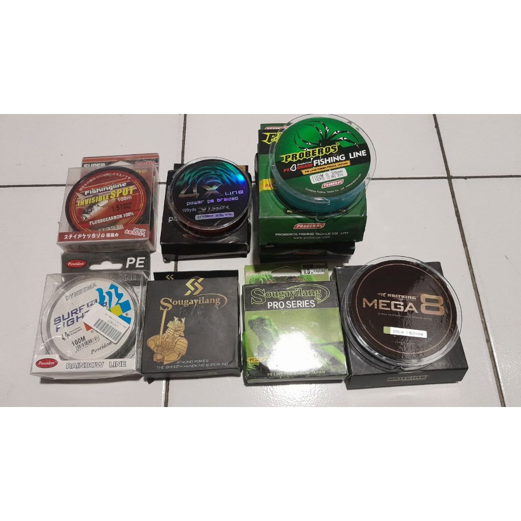 Jual Sale Aneka Senar Tali Pancing Varian 100m & 150m PE LINE ( RANDOM ...
