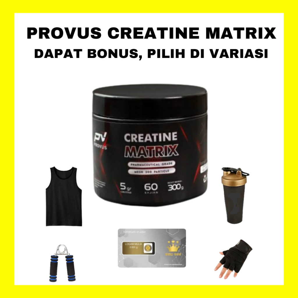 Jual Provus Creatine Matrix 120gr (24 Servings) / 300gr (60 Servings ...
