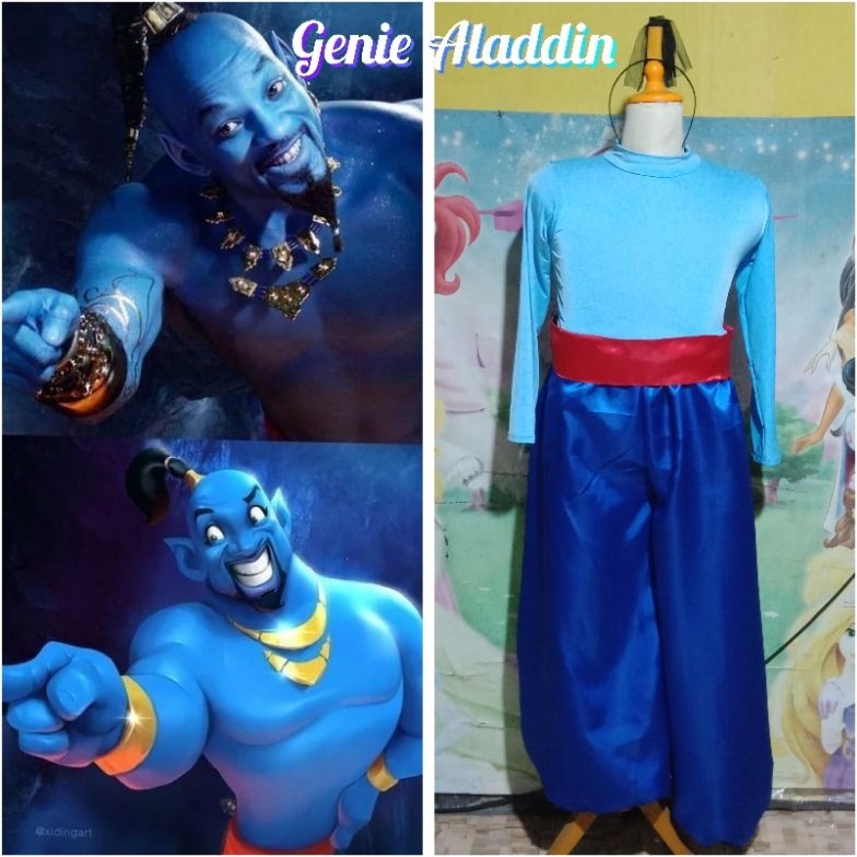 Jual ART T67P Genie Aladdin Kostum Dewasa Jin Cosplay Genie Movie ...