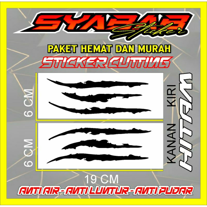Jual STIKER CUTTING STICKER CAKAR MONSTER MOTOR VIRAL | Shopee Indonesia
